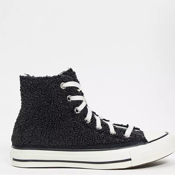 Converse | Shoes | Converse Cosy Club Hi Borg Trainers In Black | Poshmark